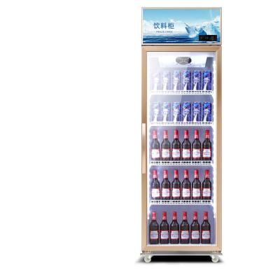 China 400L Convenience Store Display Cooler CE Certified Single Door Upright Freezer 265W for sale