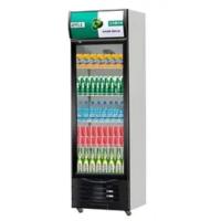 China Self Closing Door Beverage Display Cooler Air Cooled Beer Display Cooler 288L for sale