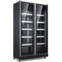 China Urban Convenience Store Chain LED Side Panel Refrigerated Beverage Display Cabinet for sale