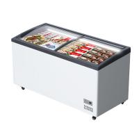 China 320L Commercial Supermarket Refrigerator 240W Horizontal Chest Freezer Aluminum Alloy Cabinet for sale