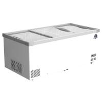 China 320L Commercial Supermarket Refrigerator 240W Horizontal Chest Freezer Aluminum Alloy Cabinet for sale