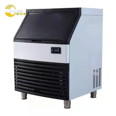 China Automatic Commercial Ice Maker 100kg/24h Air Cooled Ice Machine Stainless Steel For Bar Use for sale