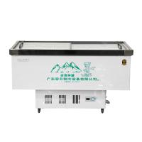 China Supermarket Horizontal Display Freezer Commercial Island Deep Freezer Large Capacity for sale