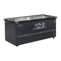 China Double Door Deep Island Freezer Horizontal Supermarket Display Freezer 360L for sale