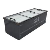 China 708L Top Deep Freezer 400W Food Display Freezer High Gloss Aluminum Or Pre Coated Board for sale