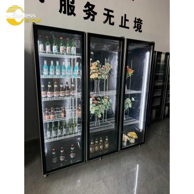 China Commercial Trendy Bar Air-Cooled Full-Screen Refrigerated Beer, Beverage and Liquor Cabinet for sale