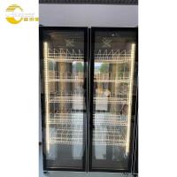 China Commercial Supermarket 1/2/3/4 Beverage Beer Cooler Glass Door Upright Freezer Adjustable Shelves Display Refrigerator for sale
