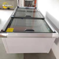 China CE Certified Flat Top Display Freezer Horizontal Commercial Ice Cream Display Freezer for sale