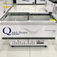 China 200L - 710L Display Fridges Freezers Commercial Glass Front Fridge Direct Cooling for sale