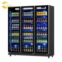 China Factory Supply Fascinating Price Vertical Glass Door Cold Drink Beer Refrigerator Beverage Cooler Fridge Display Commercial Fridge for sale
