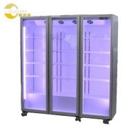 China Upright Beverage Showcase Vertical Refrigerator Display Beer Single Door Glass Fridge for sale