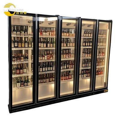 China Professional Beer Beverage Refrigerator Enhanced Visibility Design Display Fridge Cooler for sale