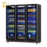 China New Style Supermarket Commercial Drinks Beer Refrigerator Display Cooler Wine Showcase for sale