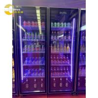 China Swing Door Beer Display Refrigerator Supermarket Beverage Showcase Freezer 510L for sale