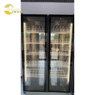 China Customizable Beer Display Refrigerator Bottom Mounted Commercial Glass Door Fridge for sale