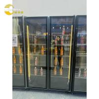 China Customizable Beer Display Refrigerator Bottom Mounted Commercial Glass Door Fridge for sale