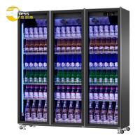 China Electric Beer Display Refrigerator 290A Upright Glass Door Chiller Customizable for sale