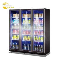 China Beverage Beer Refrigerator Showcase for Chilling Drinks in Stylish Silver Finish for sale