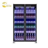 China Beverage Beer Refrigerator Showcase for Chilling Drinks in Stylish Silver Finish for sale