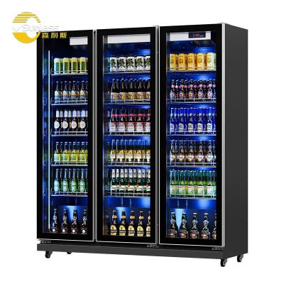 China Vertical Beverage Display Chiller Single Temperature Commercial Drinks Display Fridge for sale