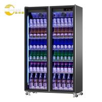 China Beer Bottle Wine Display Refrigerator Single Temperature Upright Wine Refrigerator for sale