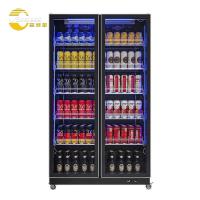 China Single Glass Door Refrigerator Supermarket Beverage Display Fridge Customizable for sale