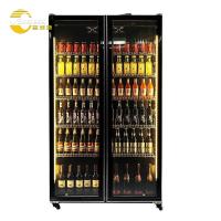 China Air Cooling Beer Display Refrigerator Upright Glass Door Beverage Fridge for sale