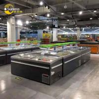 China Dual Mode Combined Island Freezer Commercial Deep Freeze Island for sale