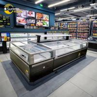 China 600L - 1000L Combined Island Freezer Single Temperature Island Refrigerator Frost Free for sale