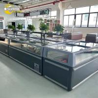 China 600L - 1000L Combined Island Freezer Single Temperature Island Refrigerator Frost Free for sale