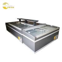 China 340W - 560W Combined Island Freezer Auto Defrost Ice Cream Chest Freezer Double Doors for sale