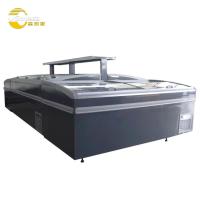 China Single Temperature Glass Lid Chest Freezer 600L - 1000L Glass Top Deep Freezer for sale