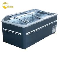 China 340W - 560W Combined Island Freezer Auto Defrost Meat Island Freezer Direct Cooling for sale