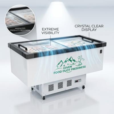 China Supermarket Wholesale Commercial Combination Island Freezer Chest Refrigeration Equipment Freezers for sale