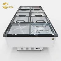 China Fast Freeze Slide Top Freezer Mechanical Thermostat Combined Island Freezer for sale
