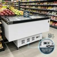 China Commercial Single-Temperature Chest Freezer for Beef Chicken Fish Cheese Frozen Food Storage for Display for sale