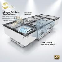 China 1.2 Meter Wide Flat Lid Display Freezer 200L - 710L Open Top Display Fridge for sale