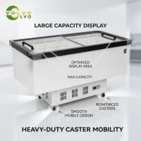 China 1.2 Meter Wide Flat Lid Display Freezer 200L - 710L Open Top Display Fridge for sale