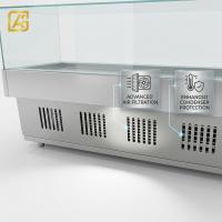 China Commercial Horizontal Island Freezer Glass Door Display, Large Capacity -18 Freezing for Supermarket for sale