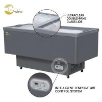 China Supermarket Island Single-Temperature Display Chest Freezer Large Capacity Horizontal for sale