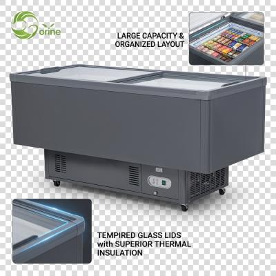 China Commercial Supermarket Island Fridges and Deep Freezers Grocery Store Fridge for sale