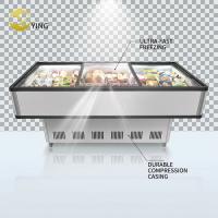 China Commercial Supermarket Island Fridges and Deep Freezers Grocery Fridge for Supermarket Shop Store for sale