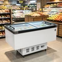 China Fast Freeze Slide Top Freezer Mechanical Thermostat Combined Island Freezer for sale