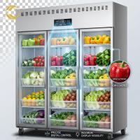 China Four Doors Commercial Refrigerator Freezer Upright Restaurant Refrigeration Equipment 900L for sale