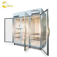 China Factory Wholesale OEM Commercial Beef and Mutton Vertical Glass Three Door Fresh Meat Hanging Meat Warehouse Refrigerator for sale