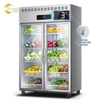 China Four Doors Commercial Refrigerator Freezer Upright Restaurant Refrigeration Equipment 900L for sale