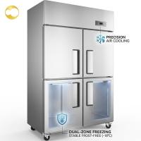 China Four Doors Commercial Refrigerator Freezer Upright Restaurant Refrigeration Equipment 900L for sale
