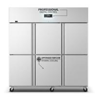 China 1400L Commercial Upright Freezer 220V / 110V Stainless Steel Refrigerator for sale