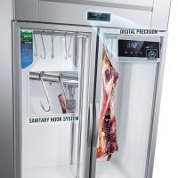 China Energy Saving Meat Hanging Fridge Double Door Meat Shop Chiller For Buffet Line for sale