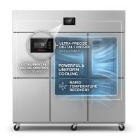China 1400L Commercial Upright Freezer 220V / 110V Stainless Steel Refrigerator for sale